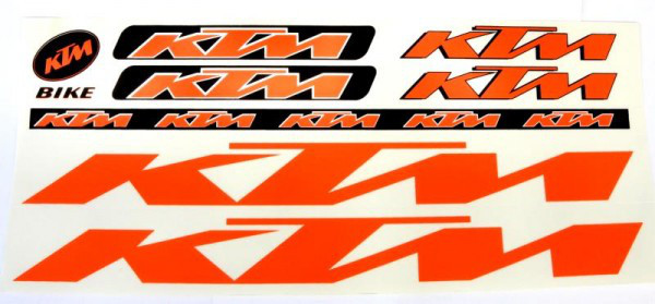 Наклейка KTM на Раму Велосипеда, Оранжевый (NAK044) — Купить Недорого ...