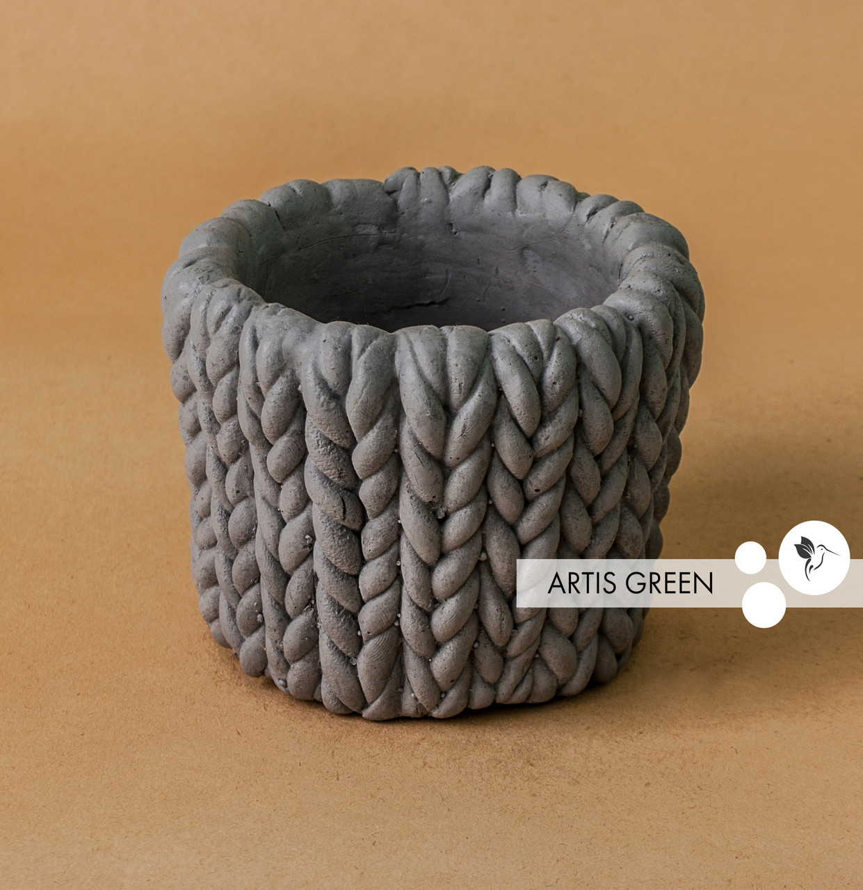 Бетонный горшок «Серая вязка»: продажа, цена в Киеве. Емкости для ...