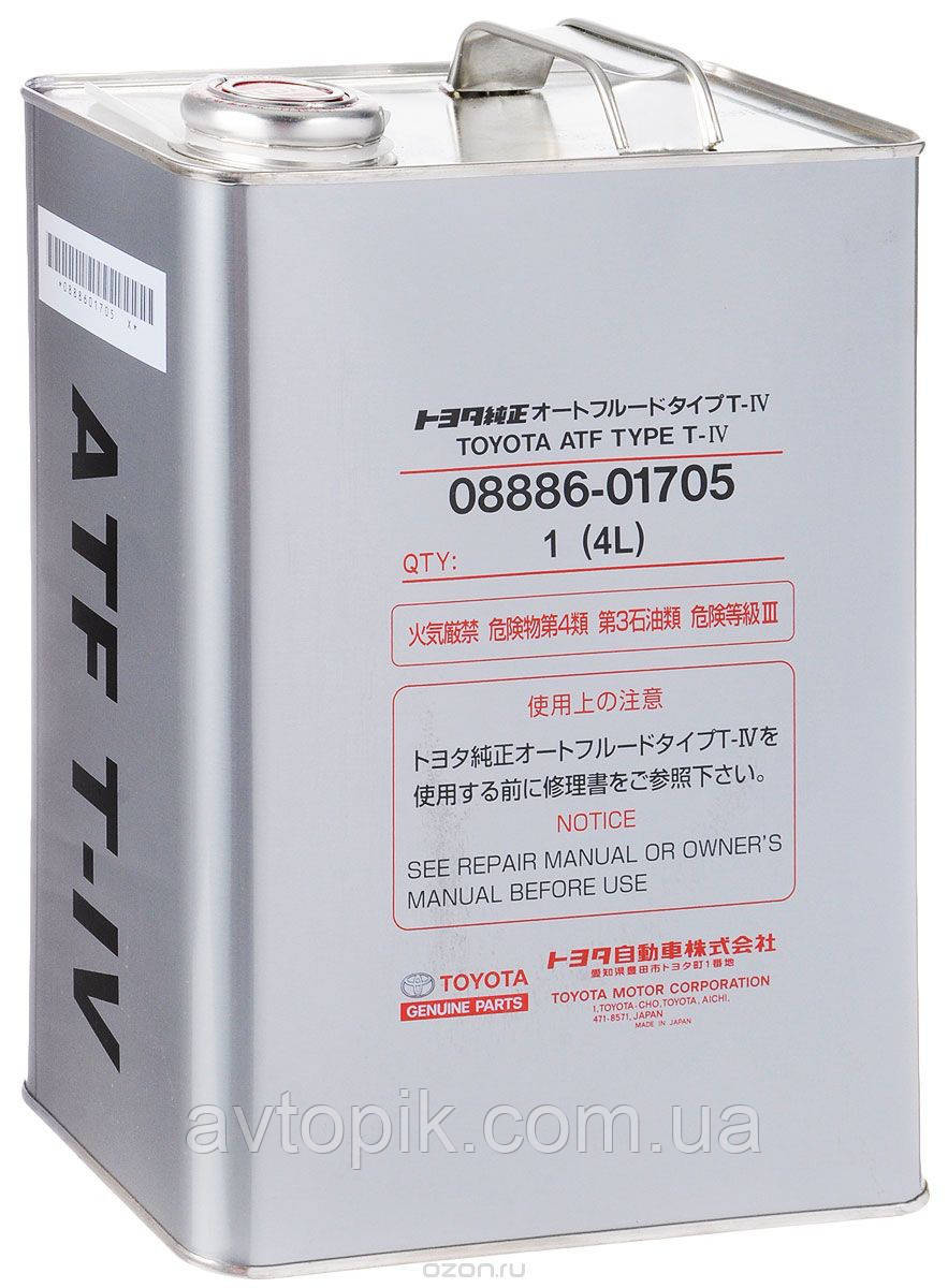 (1) Трансмиссионное масло OEM Toyota ATF Type T-IV (Japan) (4л.) для ...