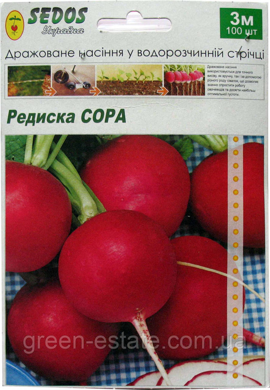 Купить Семена на ленте редис Сора 3 м оптом | "Интернет магазин Green ...