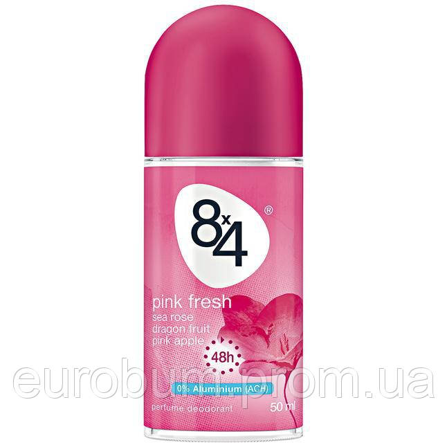 8x4 Deodorant Женский дезодорант роликовый Pink fresh 50 мл (Германия ...