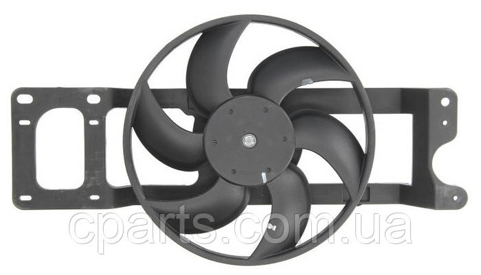 Вентилятор радіатора Dacia Solenza без А/С (Thermotec D8R008TT)(середня ...