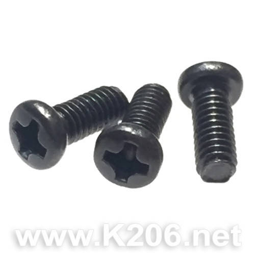 Купить PM2,5X6/B Винт; M2.5x6; Головка: цилиндрическая; Шлиц: Phillips ...