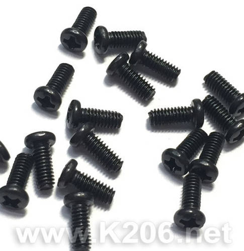 Купить PM2,5X6/B Винт; M2.5x6; Головка: цилиндрическая; Шлиц: Phillips ...