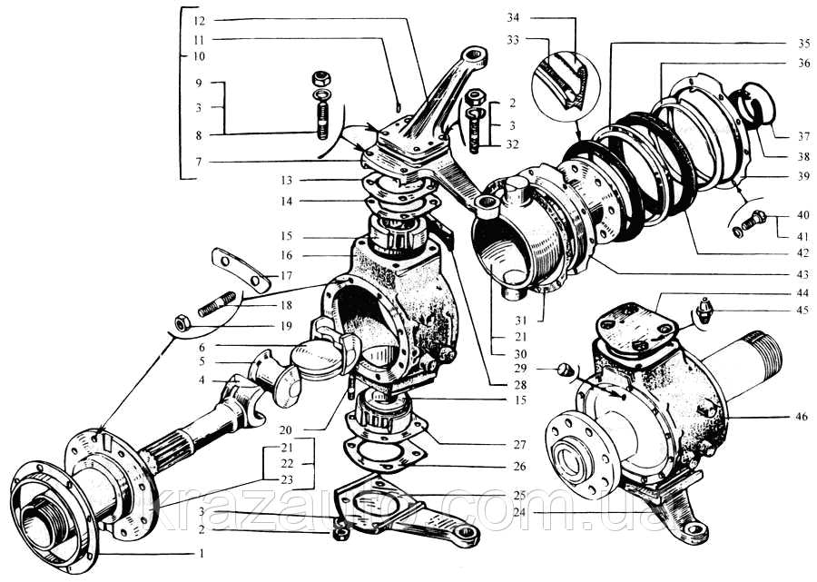 Важіль поворотного кулака КрАЗ 6437-2304098: продаж, ціна у Харкові ...