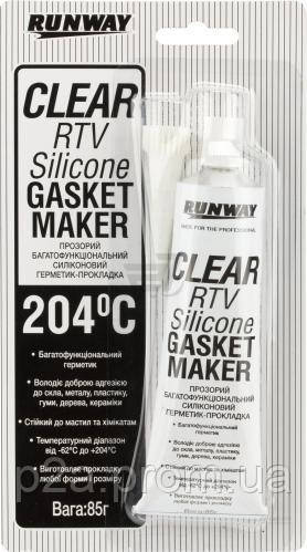 Runway Силіконовий герметик (прозорий) 85мл RW8502, ціна 71 грн — Prom ...