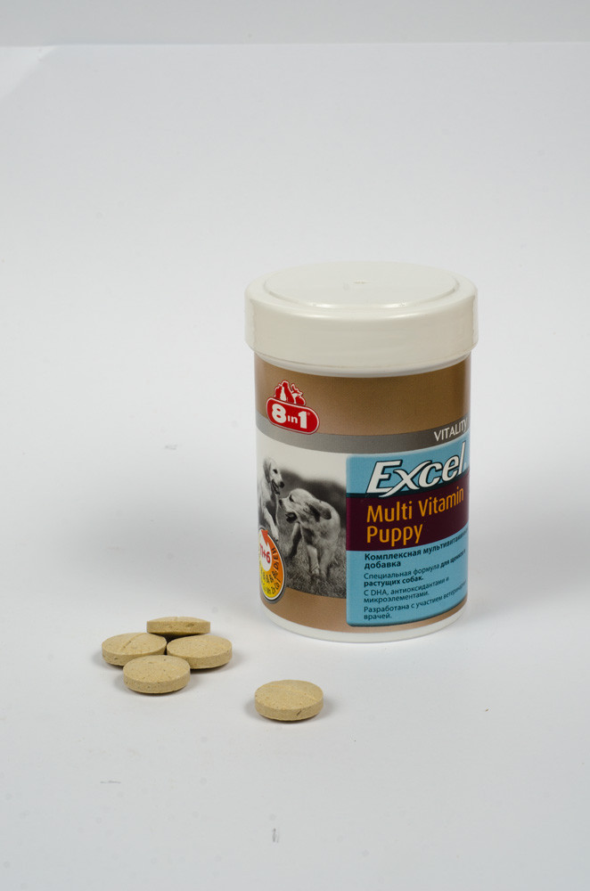 8in1 (8в1) Excel Multi Vitamin Puppy 100 таб — Ексель Мультивітаміни ...