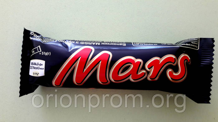 Купити Шоколадний батончик Mars 51 г, ціна 19 ₴ - Prom.ua (ID# 605619564)