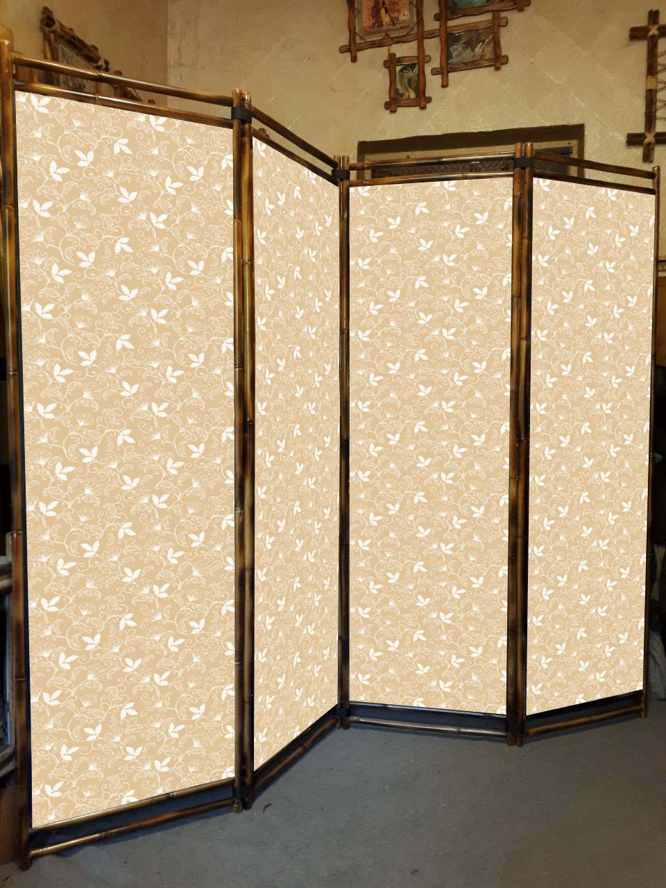 Ширма в Офис "Листочки " Бежевая 170х200см — Купить Недорого на Bigl.ua ...