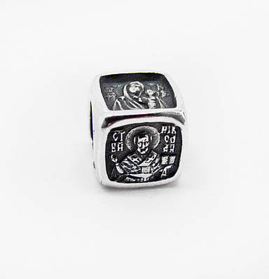 Шарм Бусина серебряная Матрона Московская, Николай Чудотворец ...