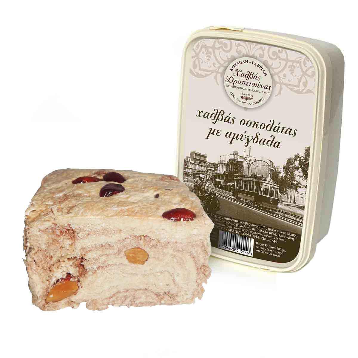 Греческая Халва кунжутная миндаль с шоколадом, Халва Тахинная ...