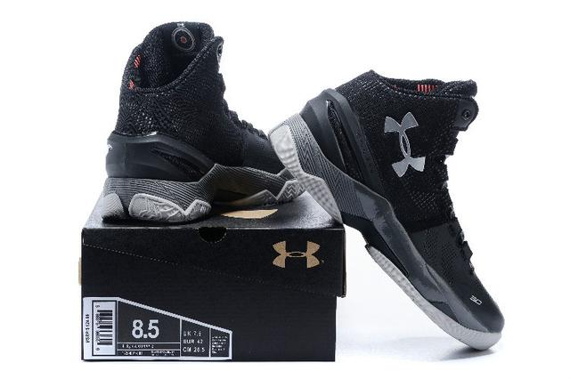 Кроссовки Мужские Under Armour Curry 2 "Triple Black"(в Стиле Андер ...