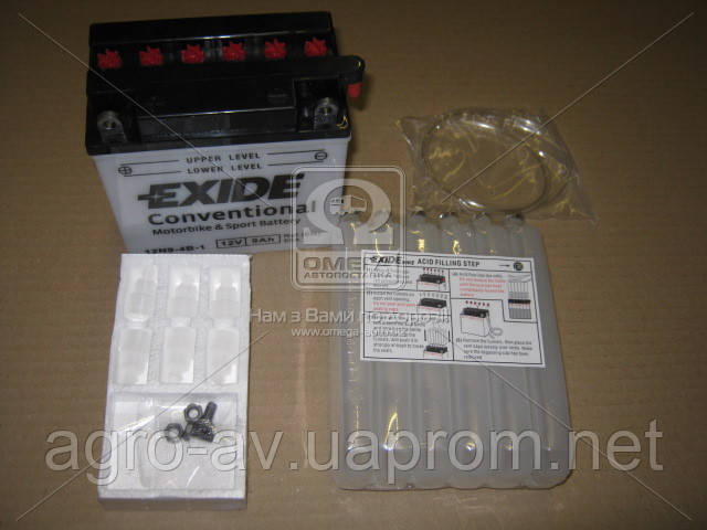 Аккумулятор 9Ah-12v Exide (12N9-4B-1) (135х75х139) L, EN85 — Купить ...