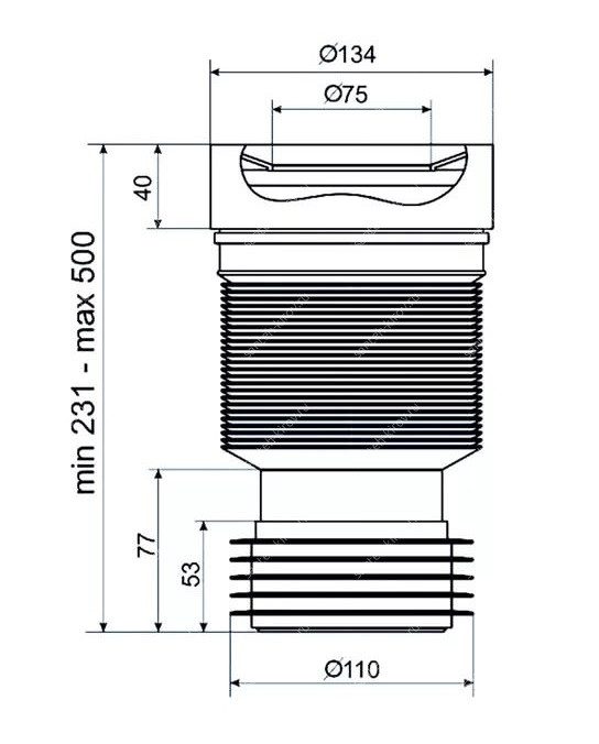 Гофра для Унитаза АНИ Пласт К828 — Купить Недорого на Bigl.ua (750372048)