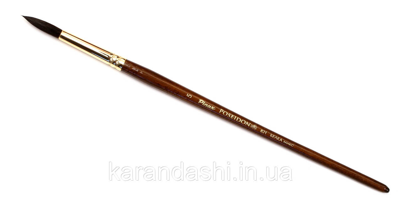 Купити Кисть Pinax Poseidon 821 БІЛКА мікс № 5 кругла коротка ручка у ...