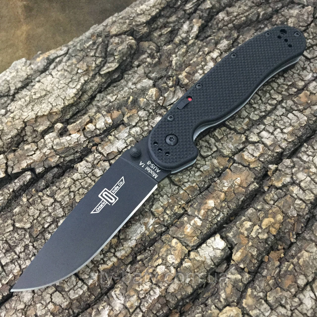 Нож Ontario Rat Model 1A, G10, Black: продажа, цена в Кривом Роге. Ножи ...
