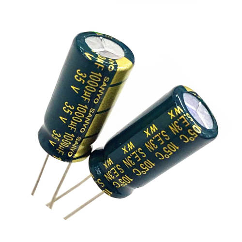 Конденсатор 1000мкФ 35В, Low ESR, 105°С, 10*20мм, Sanyo, цена 6 грн ...