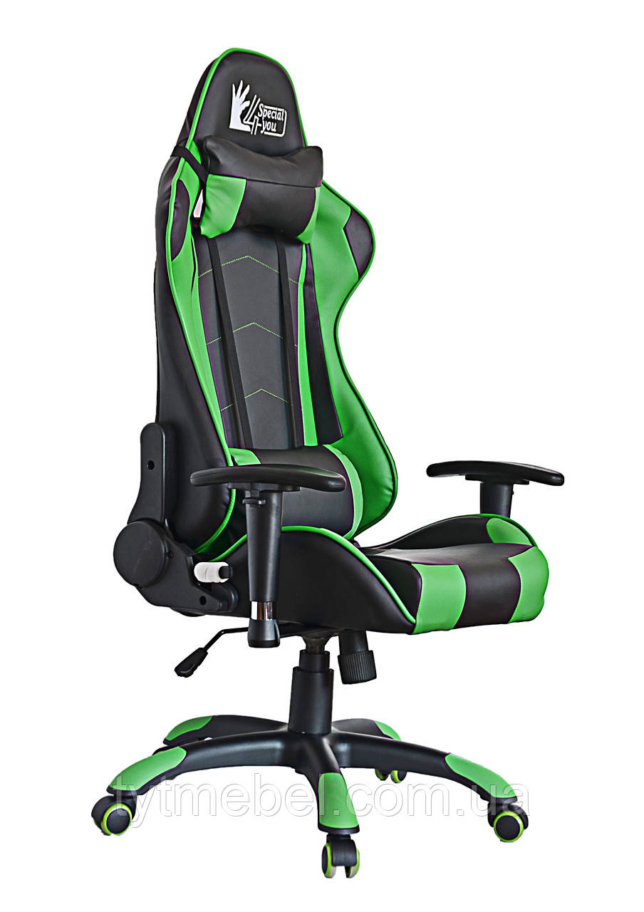 Кресло геймера ExtremeRace black/green Special4You (E5623) - купить по ...