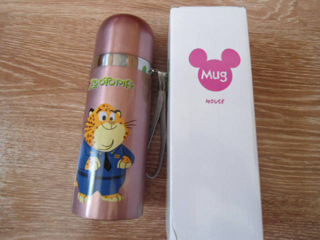 Купить Детский термос для напитков и чая с клапаном ZooTopiA 500 ml с ...