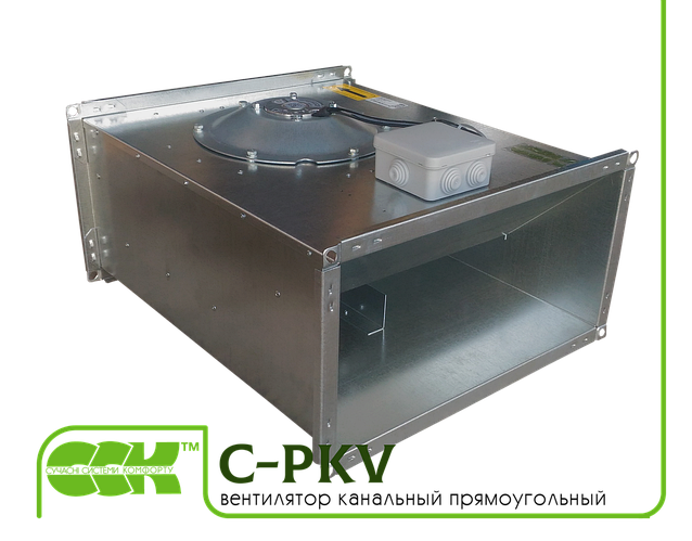 Вентилятор прямоугольный для приточной вентиляции C-PKV-40-20-4-220 ...