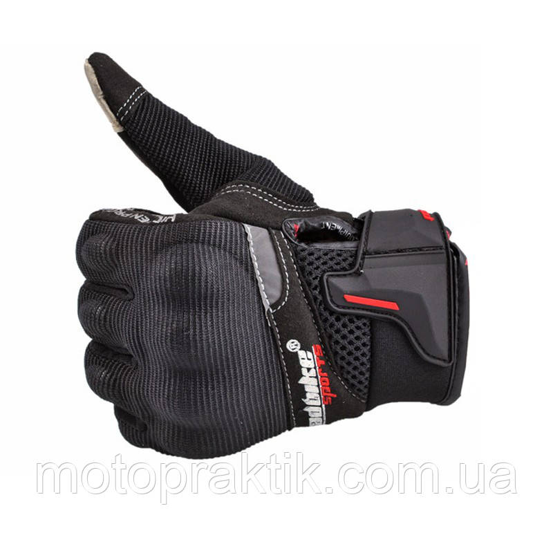 MADBIKE MAD-04 Gloves, Black, M, Мотоперчатки текстильные с защитой (ID ...