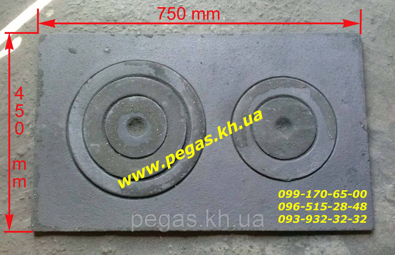 Плита чугунная 450х750 мм печи, барбекю, мангал, грубу: продажа, цена в ...