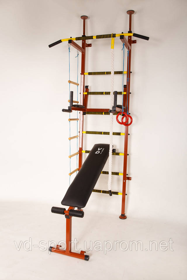 Шведская Стенка Металлическая Усиленная для Всей Семьи TIGER с Турником ...