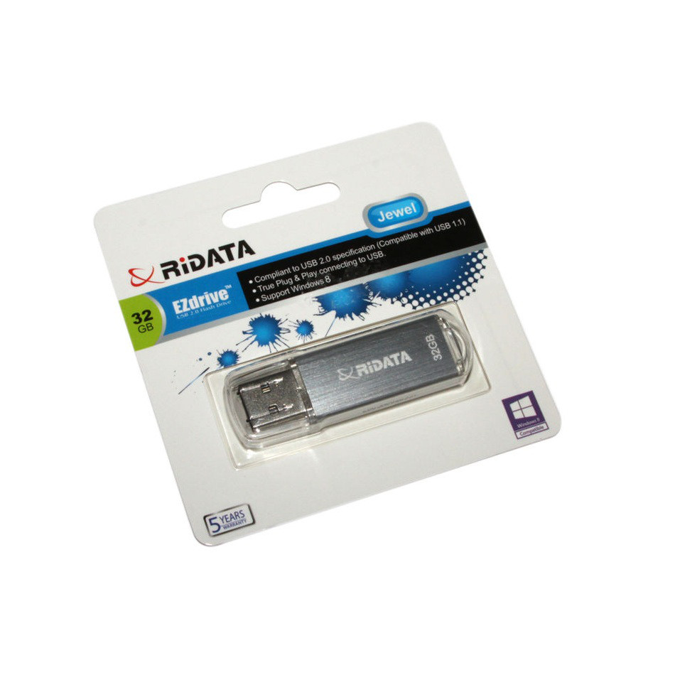Флеш-драйв RIDATA USB Drive Jewel 32GB Silver OD16: продажа, цена в ...