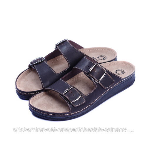 Чоловічі шкіряні тапочки BAKAR BRAWN 3401, Mubb, ціна 2200 грн — Prom.ua (ID#698684241)