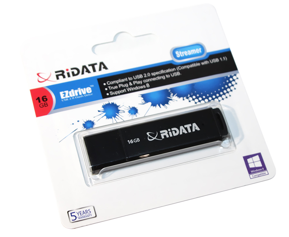 Флеш-драйв RIDATA USB Drive STREAMER 16GB Black OD3: продажа, цена в ...