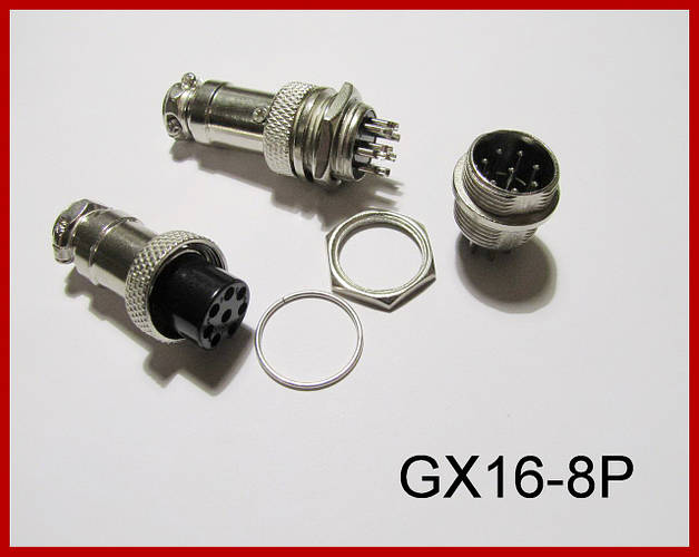 Разъём GX16-8P, пара., цена: 68 ₴, купить на Prom.ua