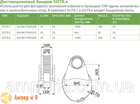 Купить Бандаж дистанционный SO79.1 ENSTO: продажа, цена в Киеве ...