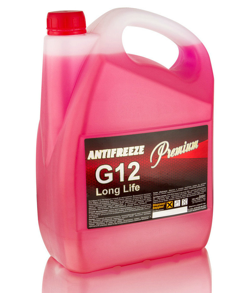 Охлаждающая жидкость (антифриз) G12 красный Red LongLife TM Premium 5 ...