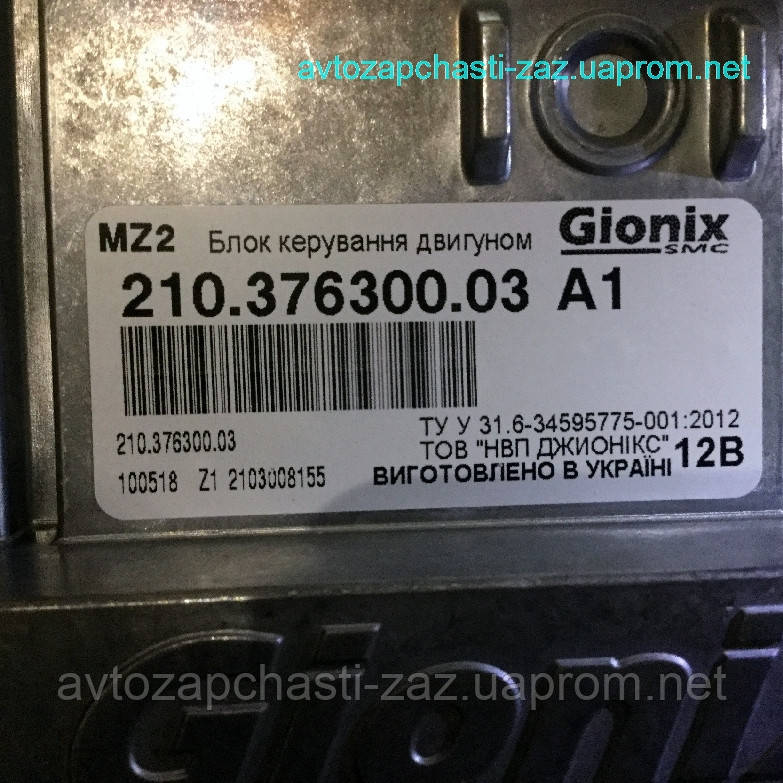 Блок управления двигателем Gionix Евро 5 / Украина на ZAZ VIDA, ШАНС ...