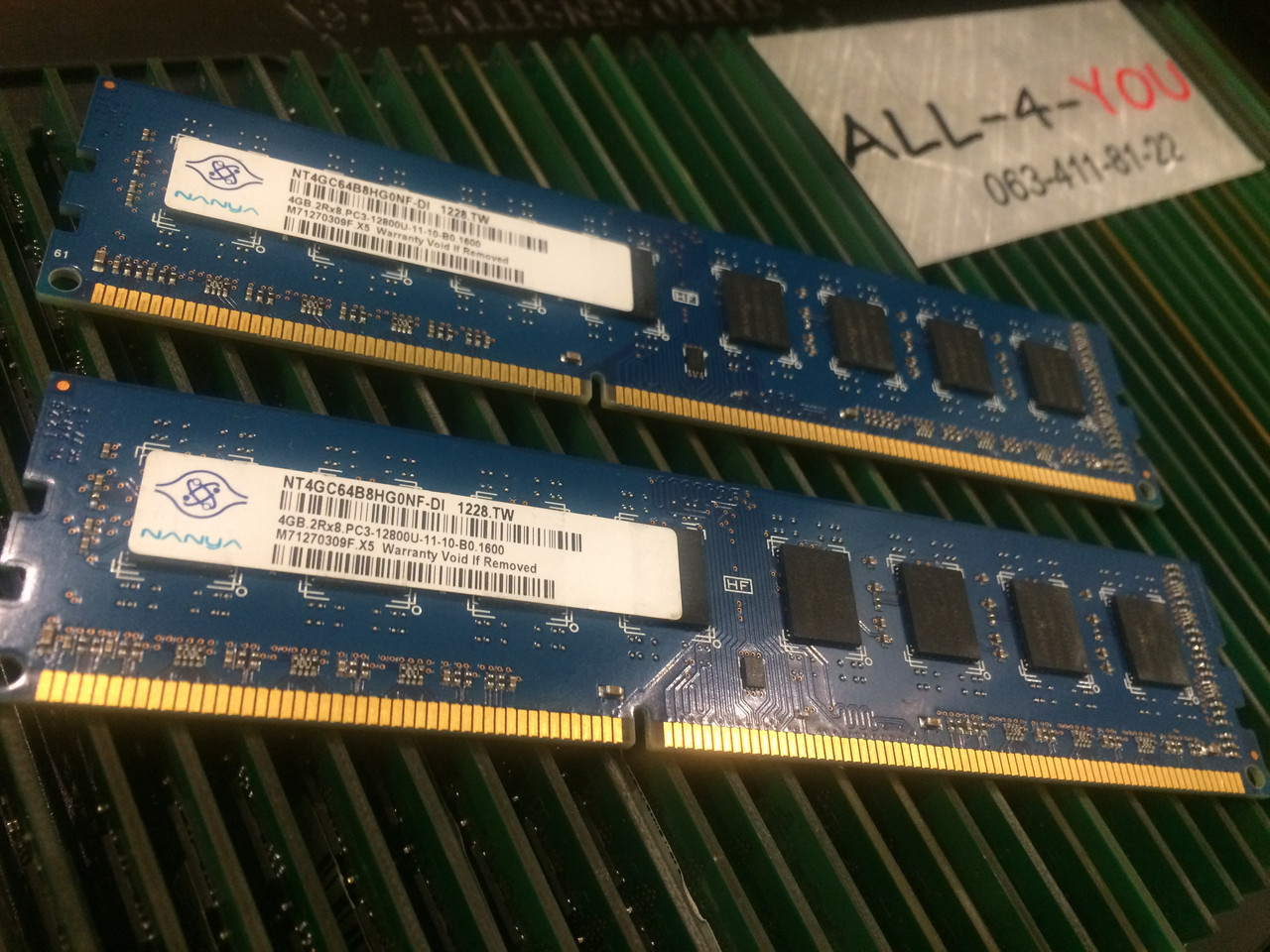 Оперативна Пам`ять Nanya DDR3 4GB PC3 12800U 1600mHz Intel/AMD — Купить Недорого на Bigl.ua ...