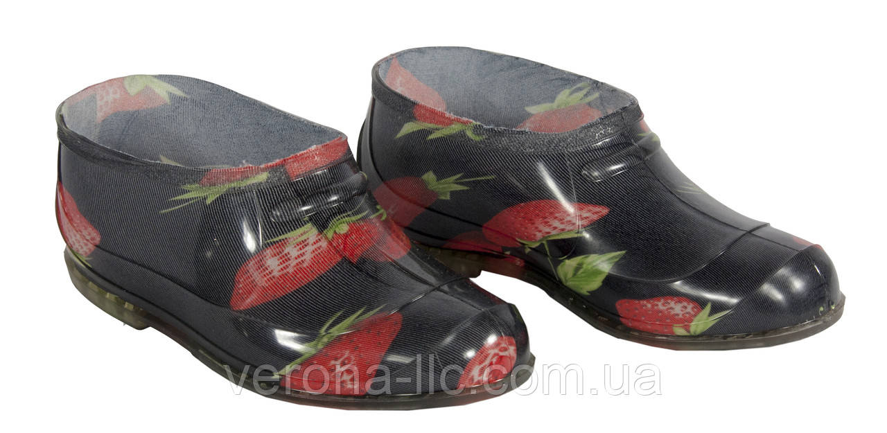 Галоши силиконовые садовые женские "Клубничка" - купить по лучшей цене ...