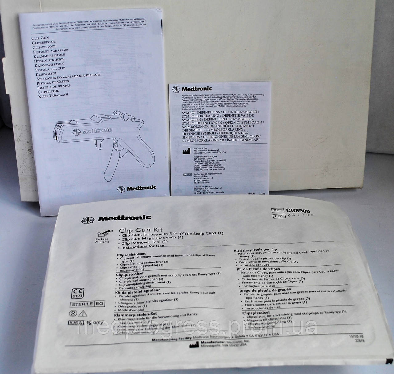 КЛИПОВИЙ КОМПЛЕКТ CG8900: MEDTRONIC CLIP GUN KIT (ID#800104614), ціна ...