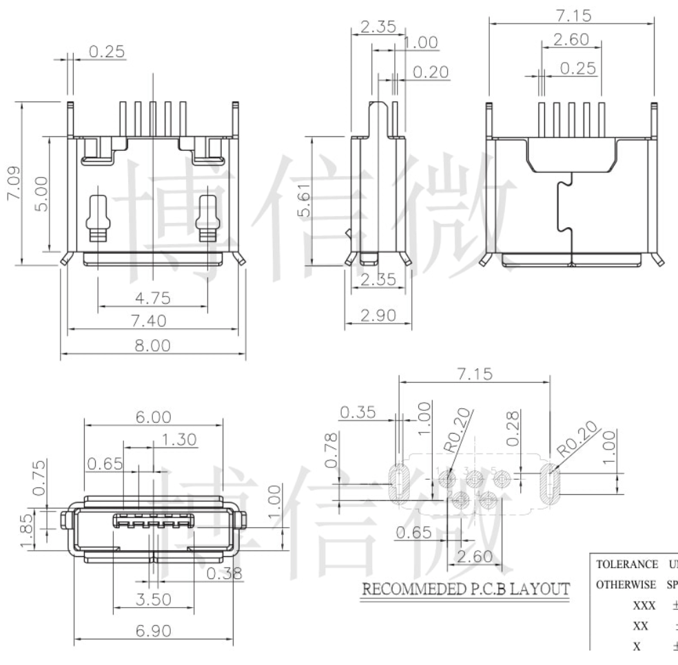 Micro USB разъем: продажа, цена в Полтаве. Шлейфы и разъемы для ...