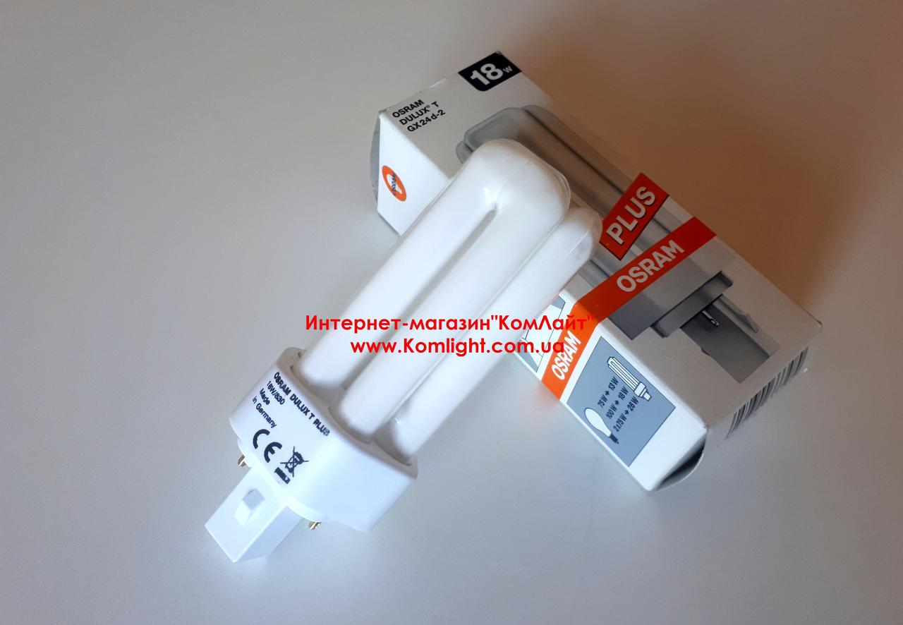 Лампа OSRAM DULUX T PLUS 18W/830/2P GX24d-2: продажа, цена в Киеве. Лампочки от "Інтернет ...