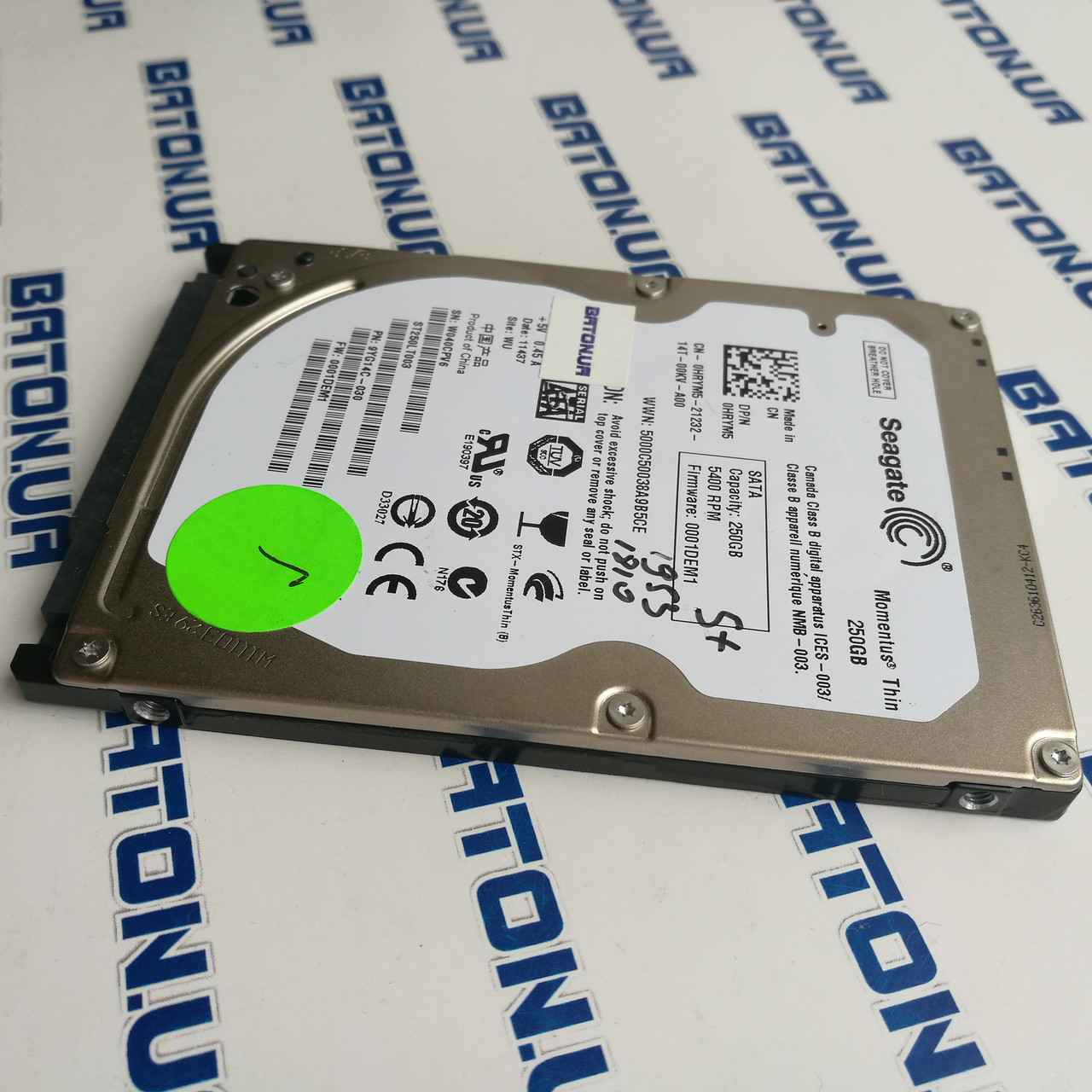 Жесткий диск для ноутбука Seagate Momentus Thin ST250LT003 250GB 2.5" 16MB 5400rpm SATAII 3Gb/s ...