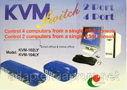 Перемикач KVM DL-102 (1 монітор на 2 комп'ютери) (ID#804411156), цена: 491 ₴, купить на Prom.ua