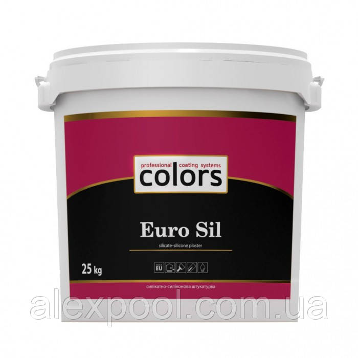 Colors Euro Sil силикатно-силиконовая структурная штукатурка 25 кг None ...