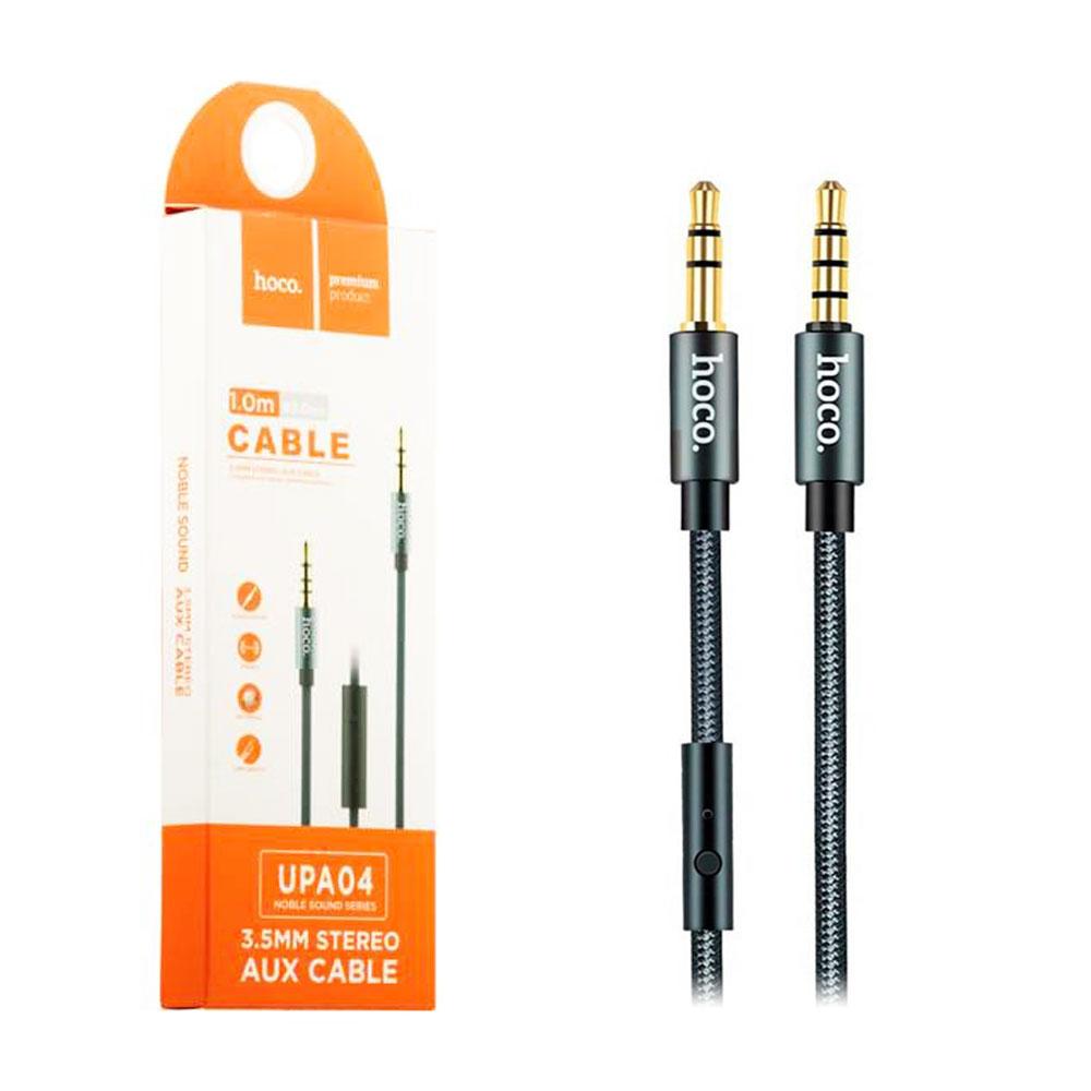 Кабель AUX Hoco UPA04 з мікрофоном 1 м Black: продаж, ціна в Києві. кабелі для електроніки від ...