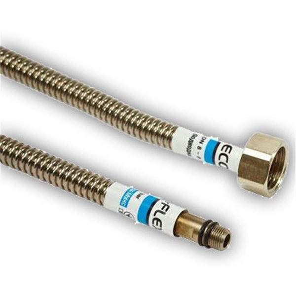 ᐉ Шланг для смесителя 40 см M10 х 1/2 EcoFlex гофрированный (нержавейка ...