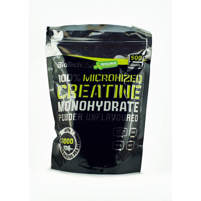 Креатин BioTech 100% Creatine Monohydrate 500 г (пакет), ціна 670 грн ...