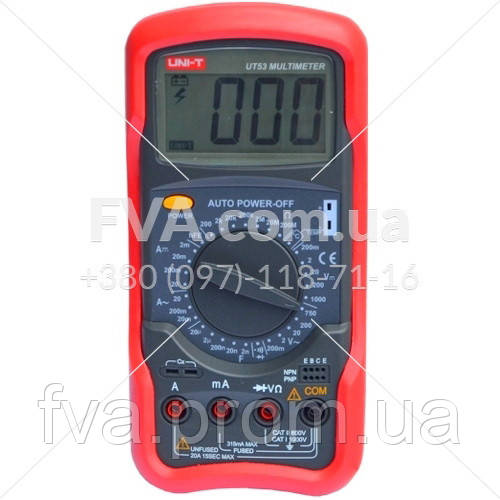 Цифровий мультиметр UT-53, UNIT, ціна 1095 грн - Prom.ua (ID#808518918)
