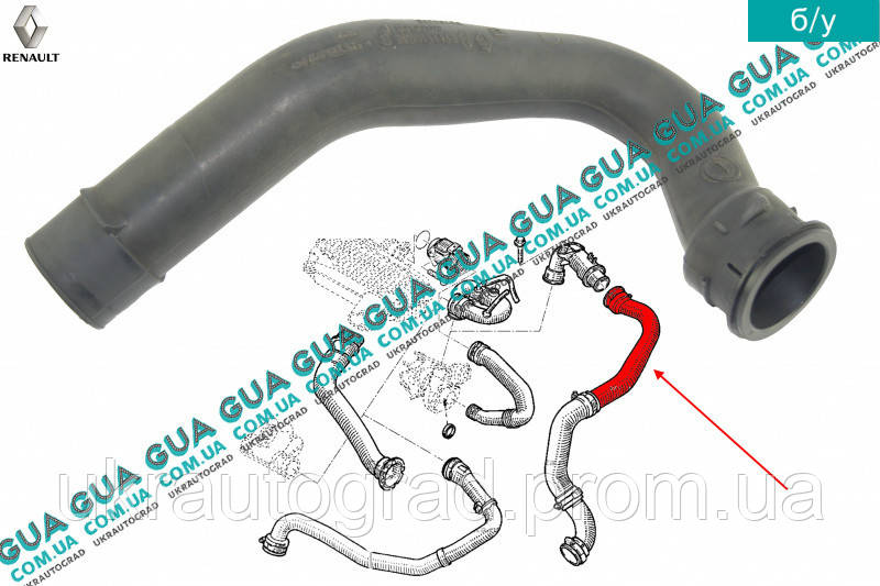 Патрубок інтеркулера від турбіни до радіатора 8200164148 Renault / РЕНО ...