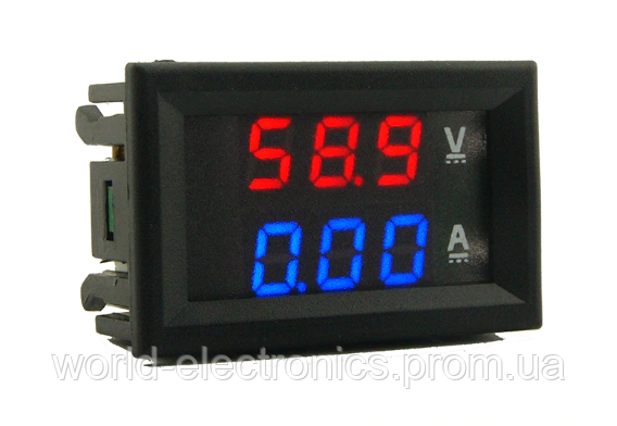 Вольтметр с амперметром 7--100V/100A внешний шунт в комплекте., цена ...