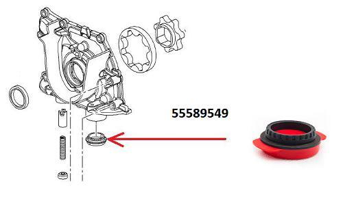 Прокладка трубки маслоприемника GM 55589549 A20DT A20DTC A20DTH A20DTJ ...