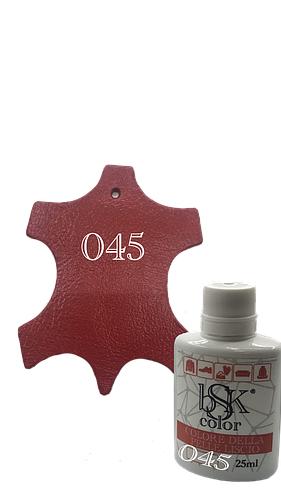 Краска для гладкой кожи клубнично-красная Bsk color №045 25 мл, цена ...